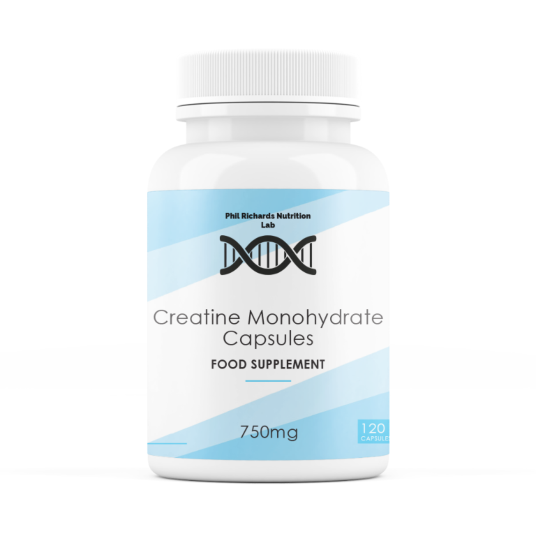 Creatine Monohydrate (750mg x 120 Capsules) - Phil Richards Nutrition Lab