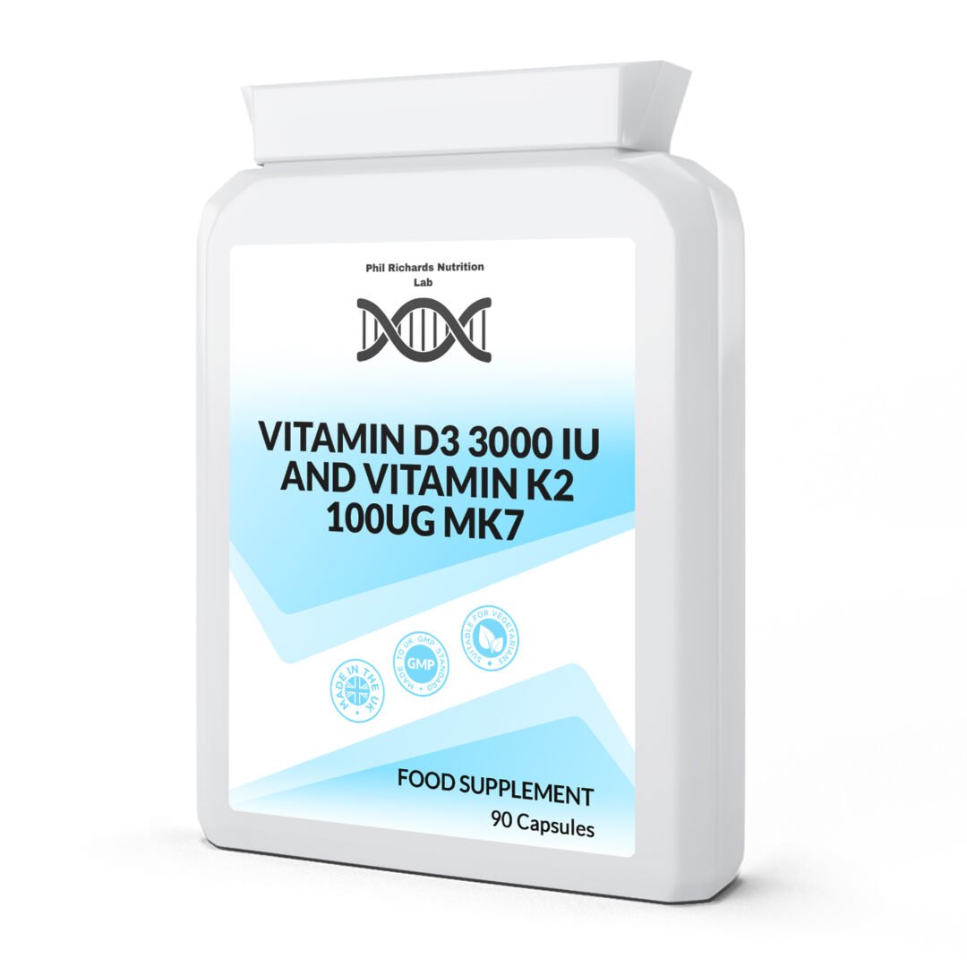 Vitamin D3 3000 IU and Vitamin K2 100ug MK7 (90 Capsules) - Phil ...